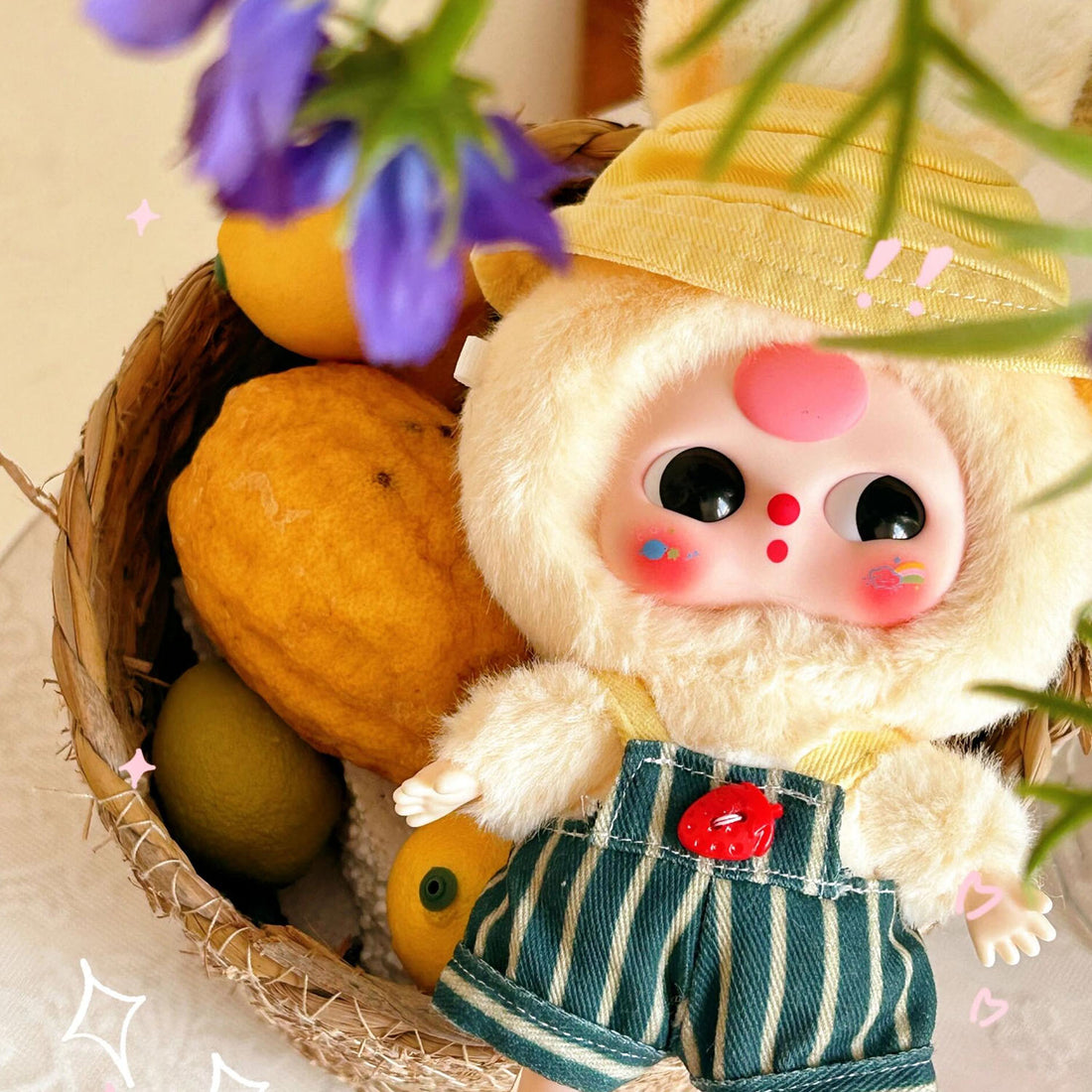 Baby Three Rabbit Macaron Cute Bunny Plush Series Blind Box