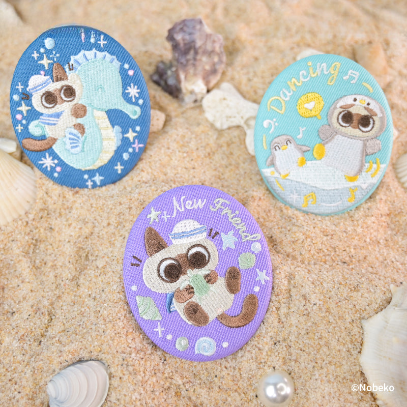 AZUKISAN Oceanic Series Embroidered Badge Blind Bag